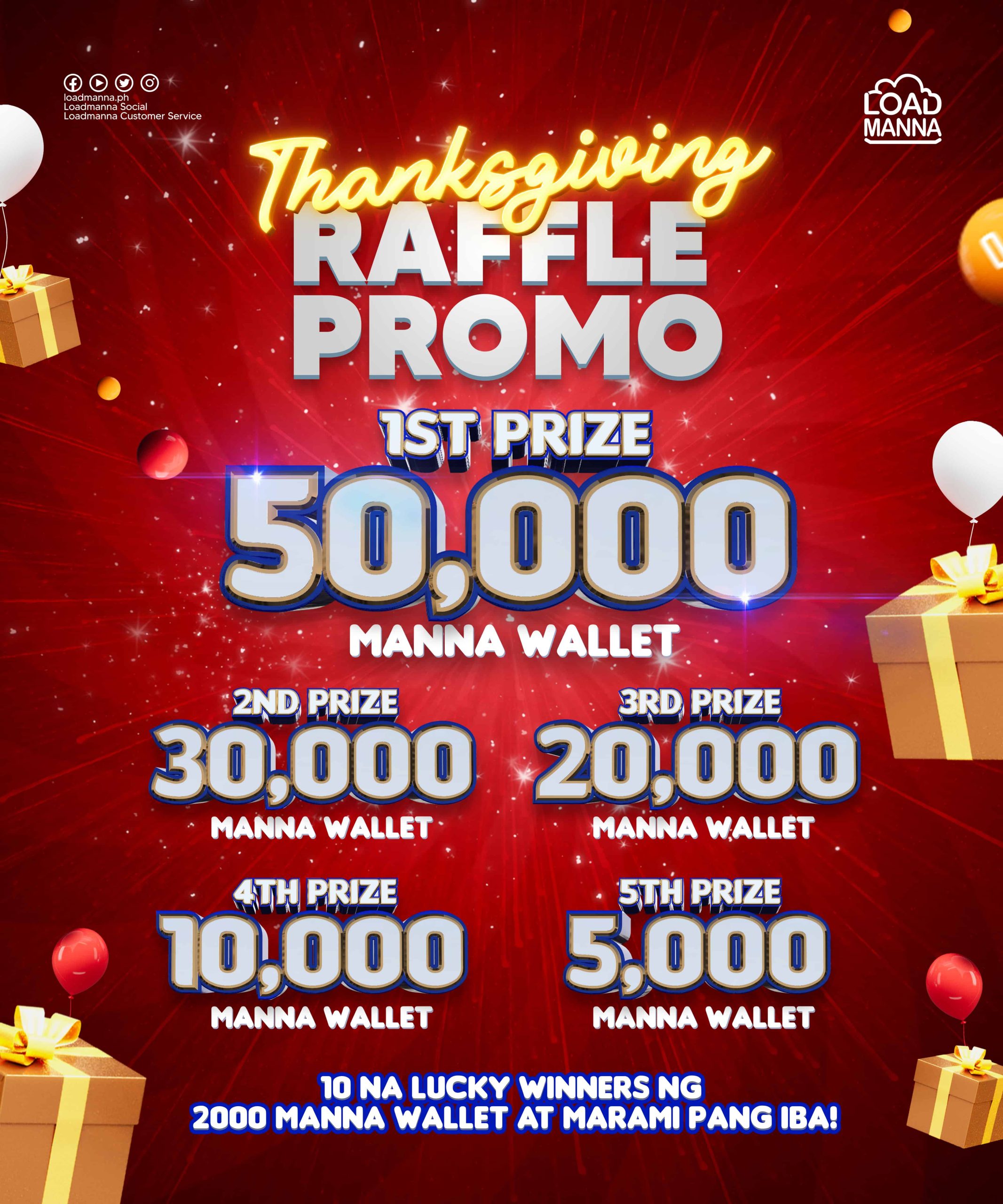 Loadmanna Thanksgiving Raffle Promo 2023