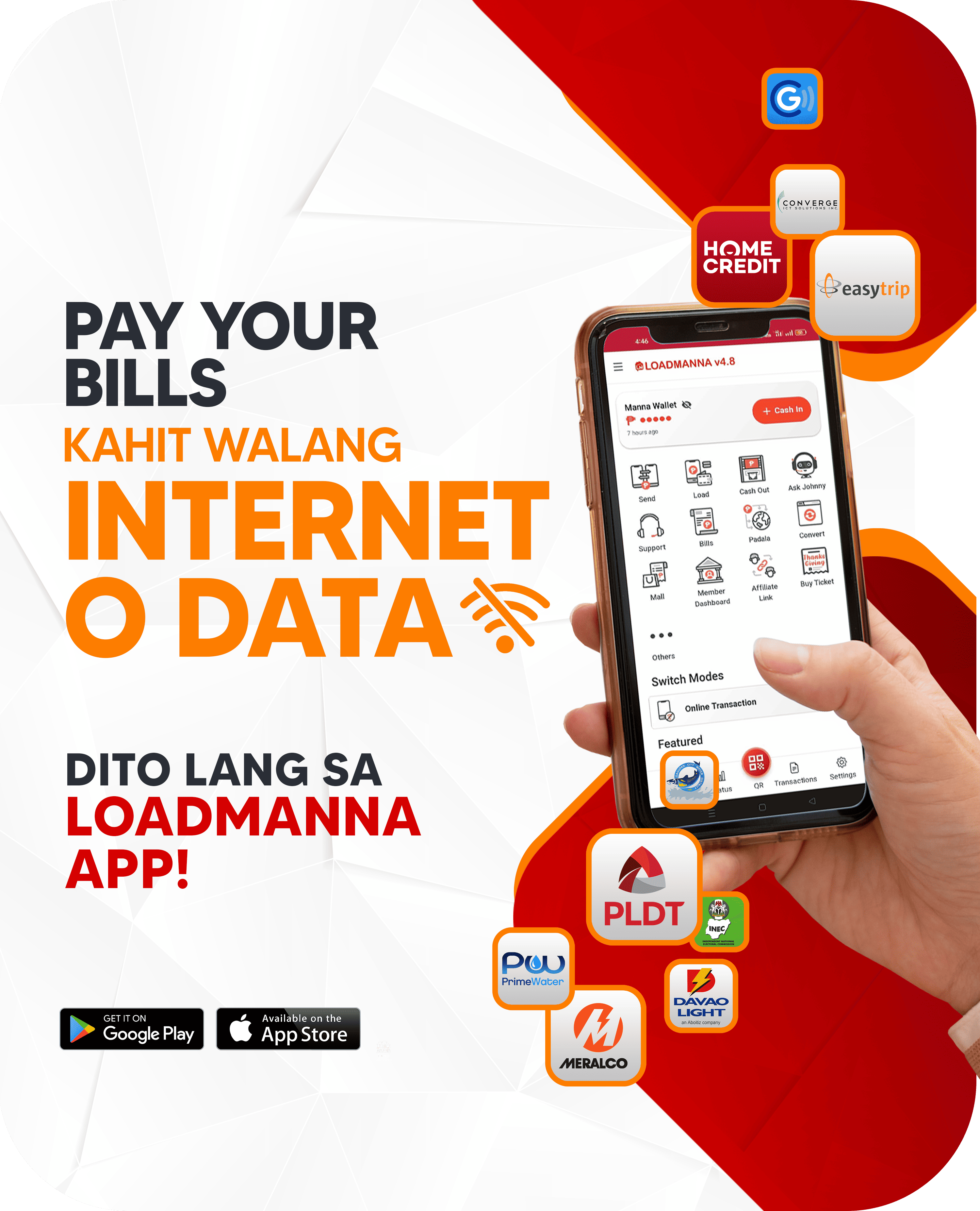 Pay Your Bills: No Internet Connection Required.