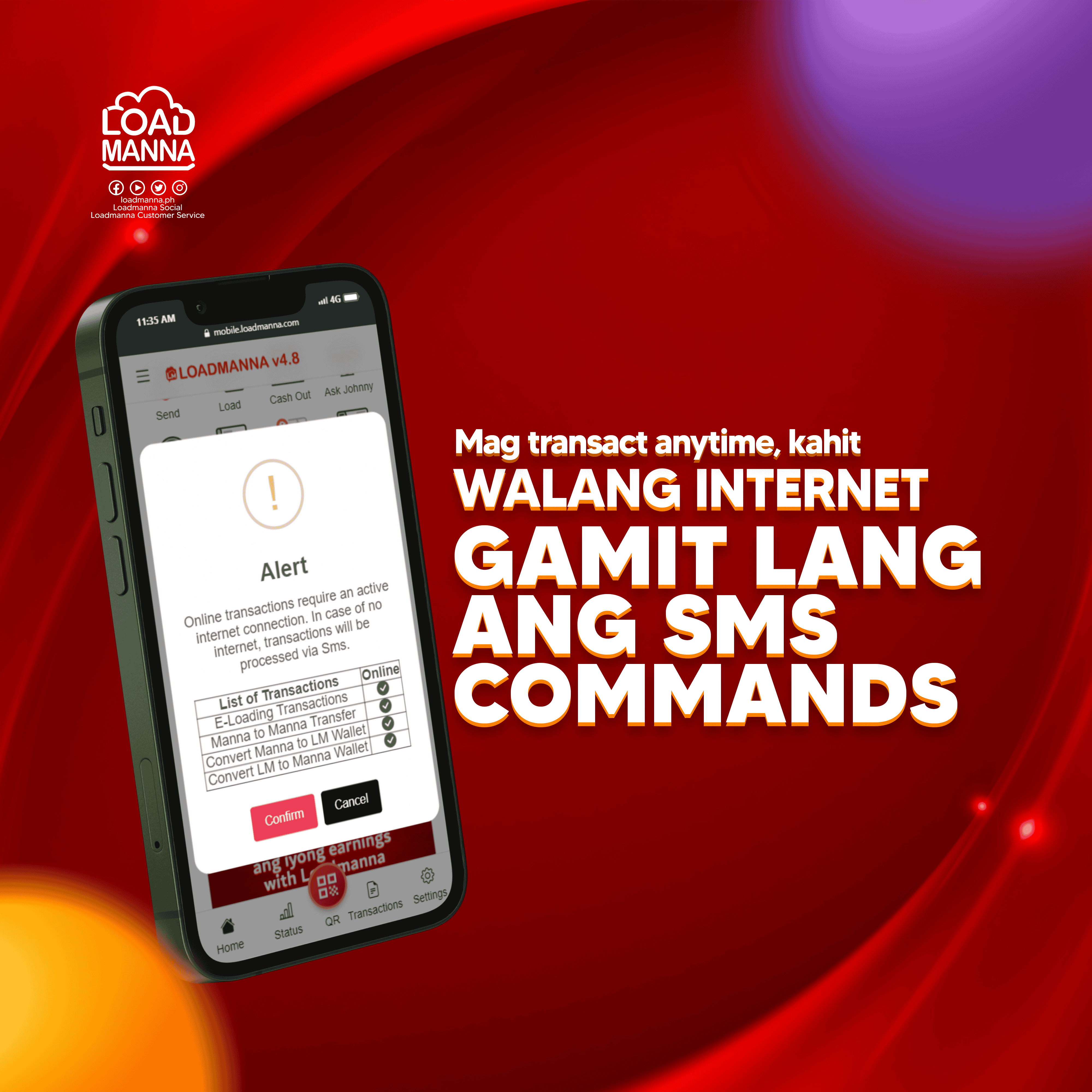 Loadmanna SMS Commands Guide for Transactions